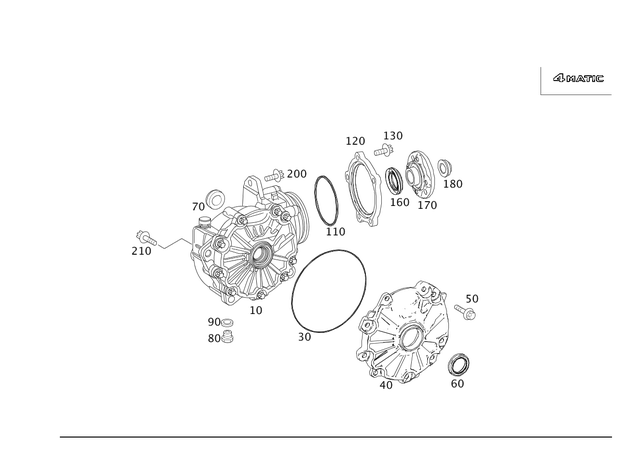 2003-2025 Mercedes-Benz Flange 221-335-00-45 | MB Dealer Parts