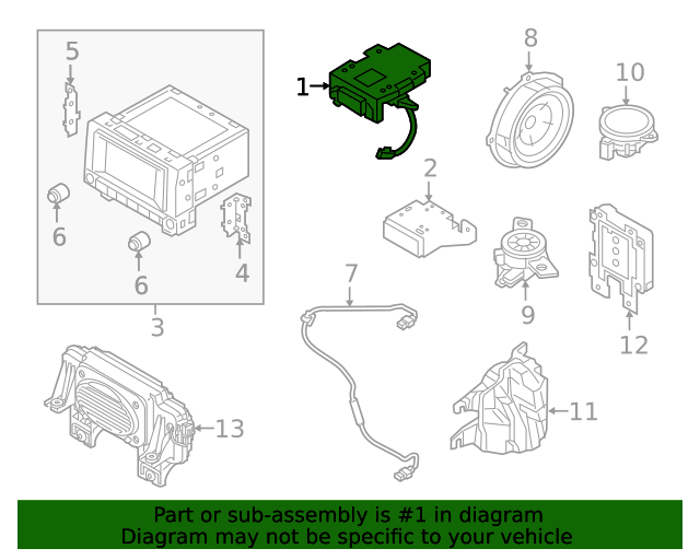 96240-G5100 - Antenna Assembly 2017-2021 Kia | Kia.Parts Store