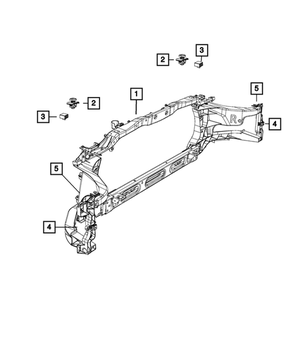 2009-2024 Mopar Headlamp Mounting Bracket, Right 68222826AB | Mopar eStore