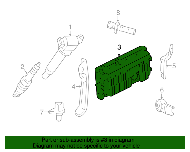 2012-2017 Toyota Camry Engine Control Module (ECM) 89661-06K85 | Toyota ...