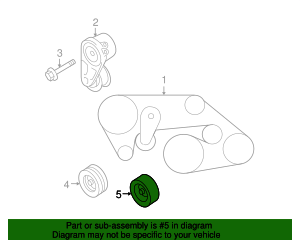 11925-JK21A - Idler Pulley - 2007-2024 Nissan | Nissan OEM Parts Direct