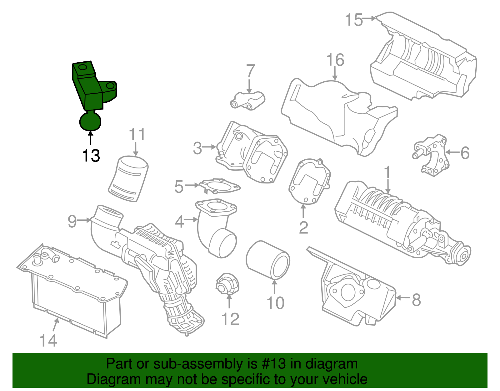 2011-2025 Nissan M.A.P Sensor 22365-1KC0C | Nissan Parts Plus
