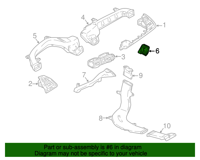 64229363483 - 2018-2022 BMW Lower Duct (64-22-9-363-483) | BMW of South ...