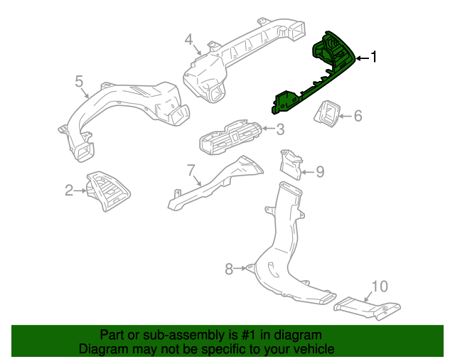 Genuine BMW 64-22-9-363-440 | Air Vent Grille | FREE Shipping on Most ...