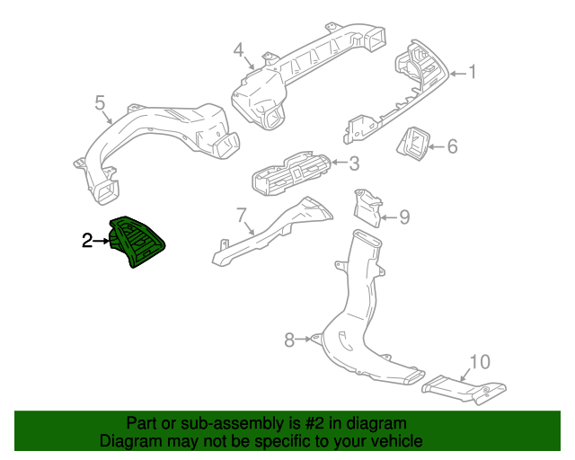 64229363439 - 2018-2021 BMW Air Vent Grille (64-22-9-363-439) | BMW of ...
