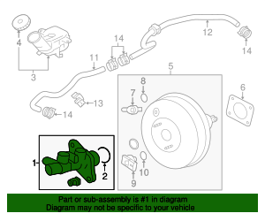 2014-2020 Mitsubishi Outlander Master Cylinder 4625A419 | OEM Parts Online