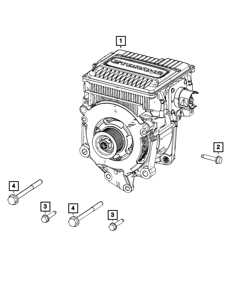 05192408AD - Belt Driven Starter Generator 2022-2023 Jeep Wagoneer ...