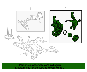 246-332-01-00 - Knuckle Assembly 2014-2020 Mercedes-Benz | Mercedes ...