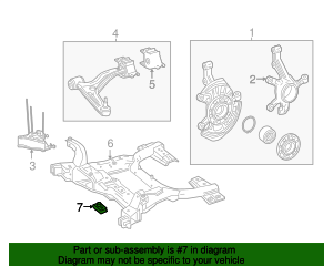 246-626-05-05 - Suspension Cross-Member Bracket 2014-2020 Mercedes-Benz ...