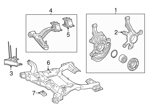 246-626-05-05 - Suspension Cross-Member Bracket 2014-2020 Mercedes-Benz ...