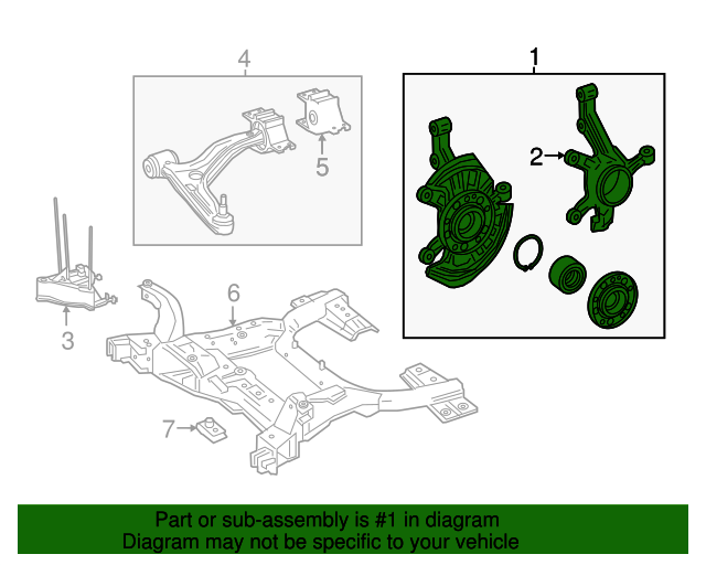 246-332-02-00 - Knuckle Assembly 2014-2020 Mercedes-Benz | Mercedes ...