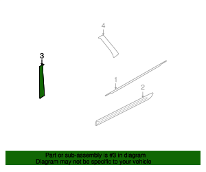 2007-2012 Hyundai Santa Fe Black Out Tape 86381-2B000 | QuirkParts