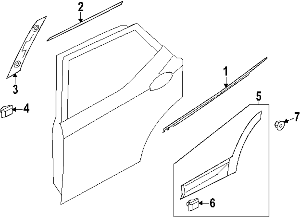 83860-R6010 - 2024 Hyundai Santa Fe - Window Molding | Hyundai Parts ...