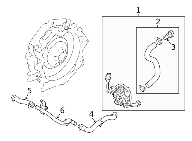 2017-2020 Kia HVAC Heater Hose 97311-G2000 | QuirkParts