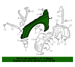 Genuine Audi 4H0-821-105-B | Fender | FREE Shipping on Most Orders $499 ...