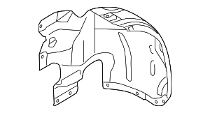 2011-2018 Audi Rear Fender Liner 4H0-821-192-F | Audi USA Parts