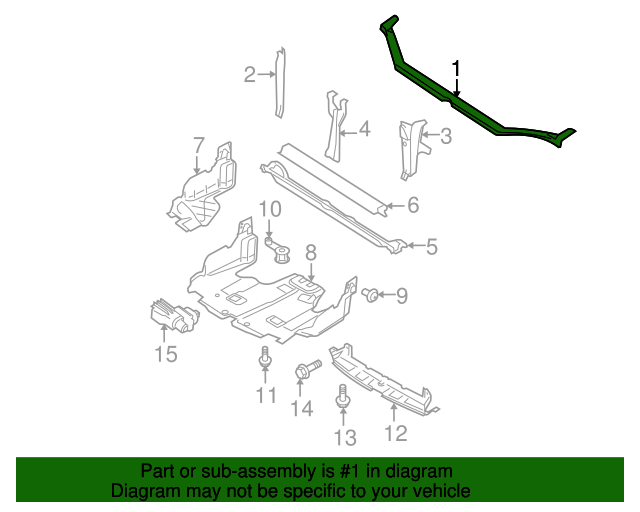 2005-2009 Subaru OEM NEW 05-09 Subaru Legacy Outback Upper Radiator ...