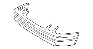 Genuine OEM Bumper Cover | 208-885-05-25 | Fits Select 1999-2003 ...