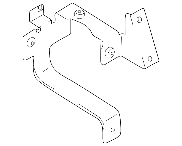 58910-26100 - ABS Control Unit Bracket - 2005 2006 Hyundai Santa Fe ...