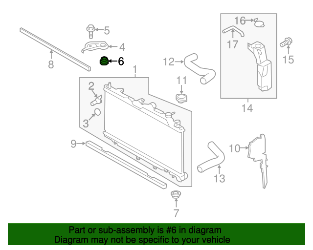 2001-2021 Subaru OEM NEW 2001-20 Subaru Impreza Ascent Radiator ...
