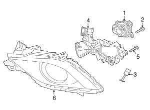 G46L-51-684 - Mount Bracket - 2016 2017 Mazda 6 | Werner Mazda Parts