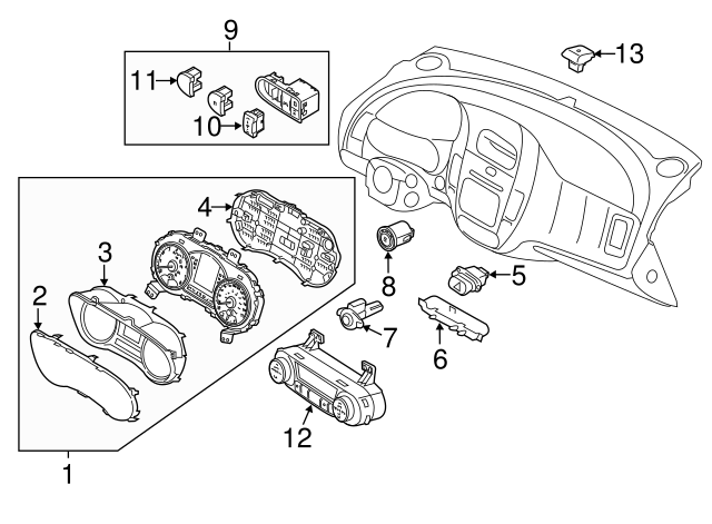 93790-A7000WK - Hazard Switch 2014-2018 Kia | Kia.Parts Store