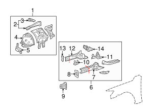 2006-2021 Lexus Rail 57111-30082 | OEM Parts Online