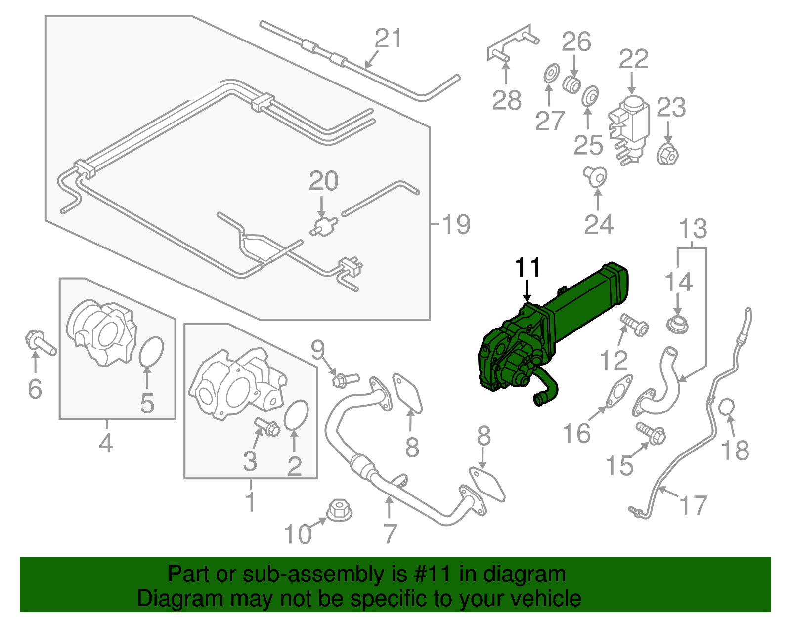 03L-131-512-AF - Cooler 2009-2015 Volkswagen | Volkswagen Wholesale Parts