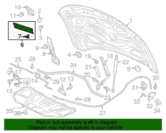 2012-2018 Audi Edge Guard 4G8-823-126 | AutoNationParts.com