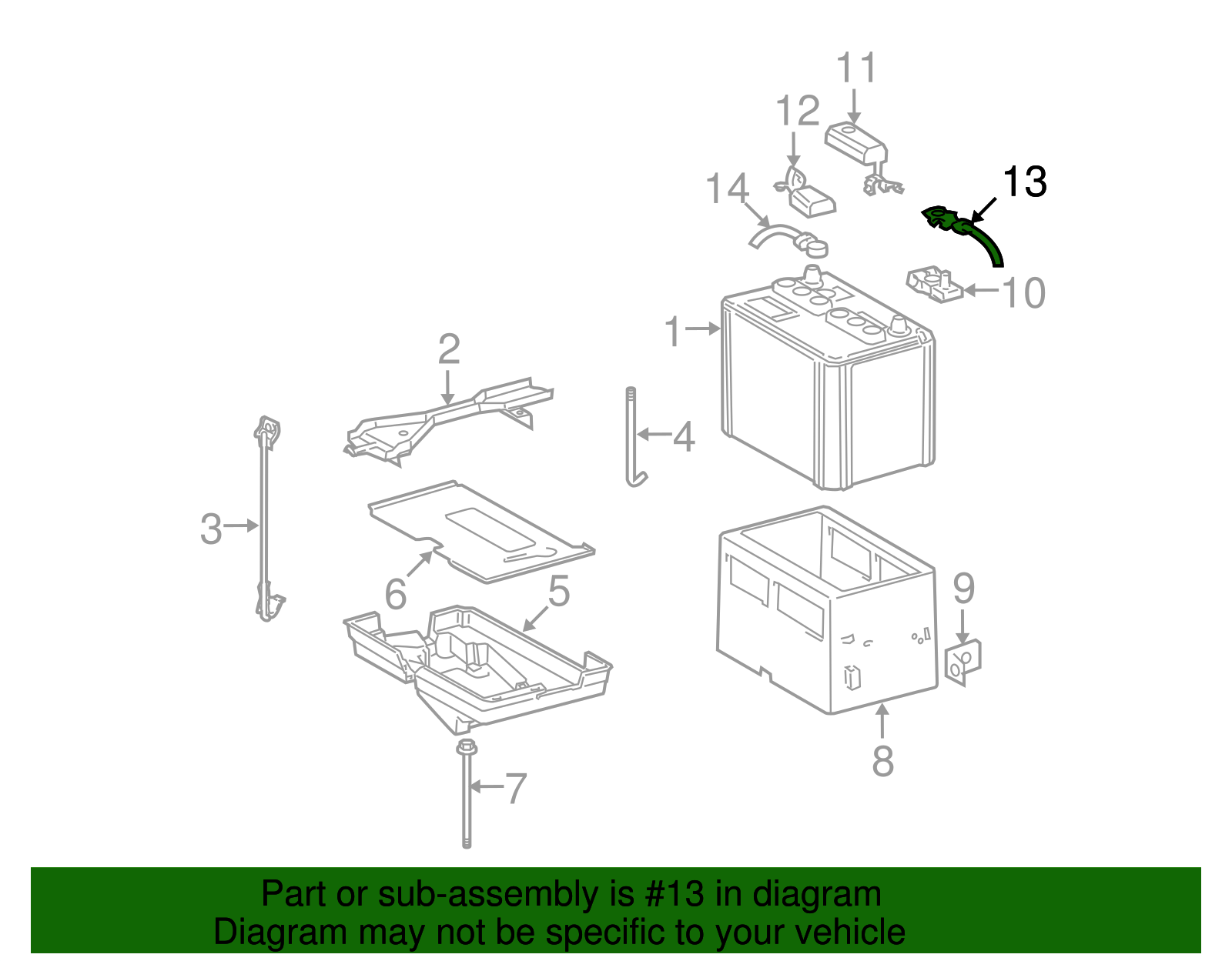 82122-30850 - High-Quality Battery Cable for 2008-2011 Lexus GS460 ...