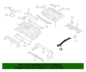 2011-2020 Infiniti Side Member 75510-1LA0A | Faulkner Infiniti of ...