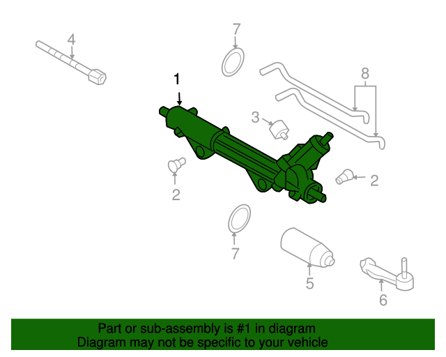 2003-2005 Ford Thunderbird Gear Assembly 5W6Z-3504-A | TascaParts.com