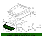 2020-2023 GMC Acadia Intake Air Splash Shield 84218422 GM ...