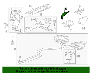 2011-2020 GM Exhaust Heat Shield 13247824 | TascaParts.com