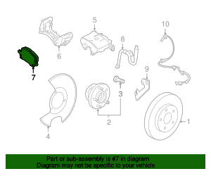 85138423 - Front Disc Brake Pad Set - OEM Parts Quick