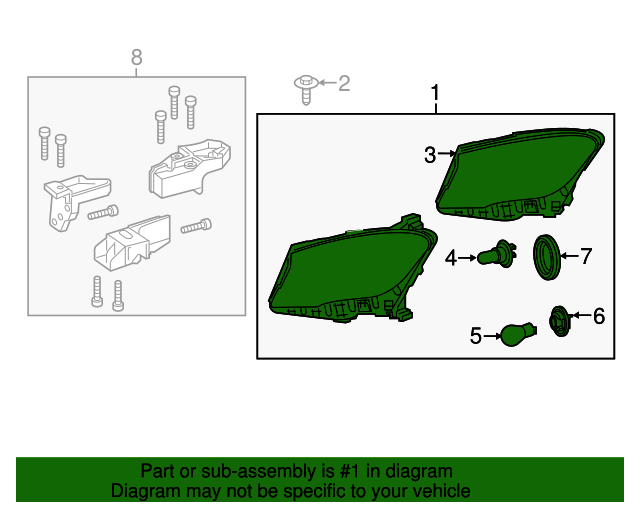 2015-2020 Mercedes-Benz Headlamp Assembly - Right - Halogen 156-906-30 ...