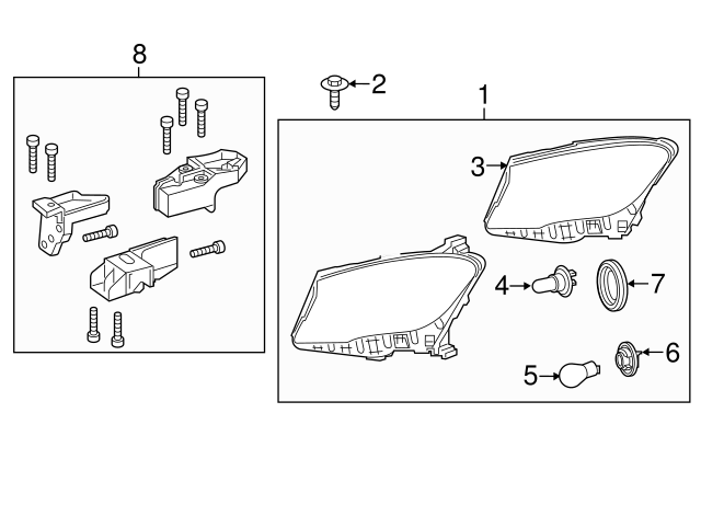 2015-2020 Mercedes-Benz Headlamp Assembly - Right - Halogen 156-906-30 ...