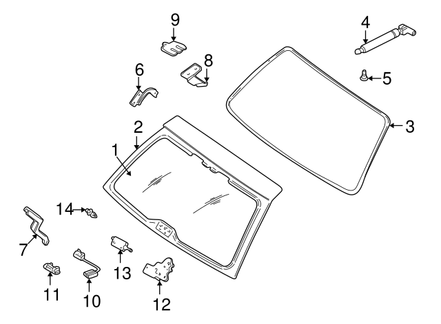 41328194670 - 1999-2003 BMW Lift Cylinder Ball Stud (41-32-8-194-670 ...