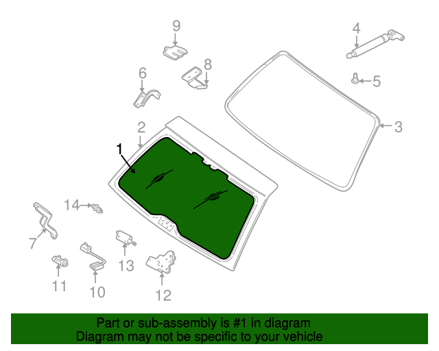 Genuine BMW 51-31-8-195-351 | Glass | FREE Shipping on Most Orders $499 ...
