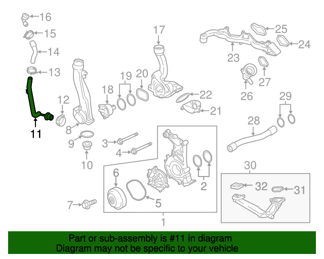 2014-2019 Porsche 911 Inlet Pipe 9A1-106-851-90 | Sunset Porsche Parts