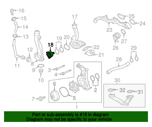 2016-2019 Porsche 911 Engine Coolant Thermostat 9A1-106-225-97 | Sunset ...
