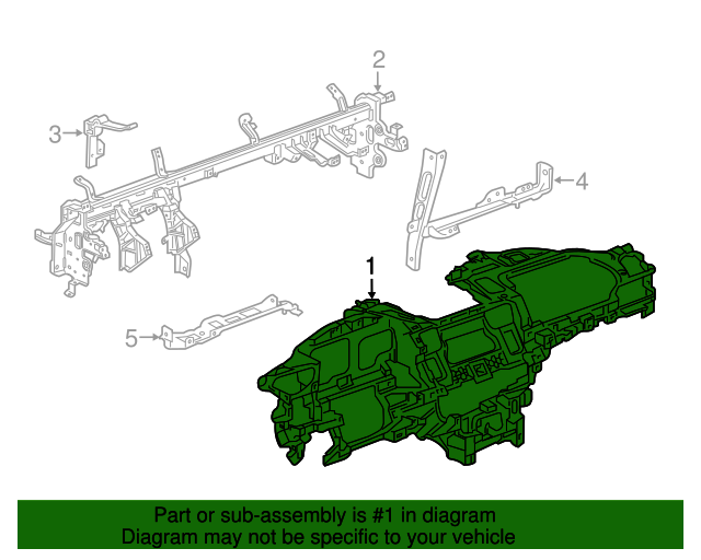 84404466 GM Instrument Panel Carrier | GM Parts Store