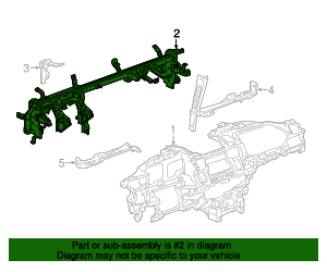 2016-2020 Cadillac CT6 Instrument Panel Tie Bar 84373646 GM ...