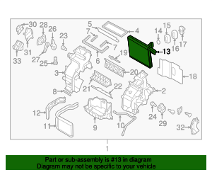 97139-1R010 - Evaporator Core - 2013-2017 Hyundai | World OEM Parts Hyundai