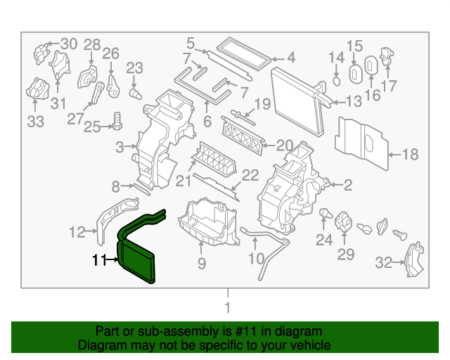 Hyundai - 97138-1R000 - Heater Core - 2012-2014 Hyundai | OEM Hyundai ...