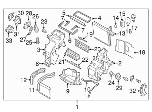 2012-2014 Hyundai Evaporator Core 97139-1R000 | OEM Parts Online