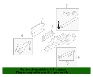 2008-2018 GM Oil Cooler Pipe Seal 55354068 | Findlay Part