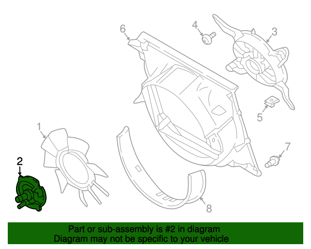 2017-2019 Ford Fan Clutch HC3Z-8A616-A | OEM Parts Online