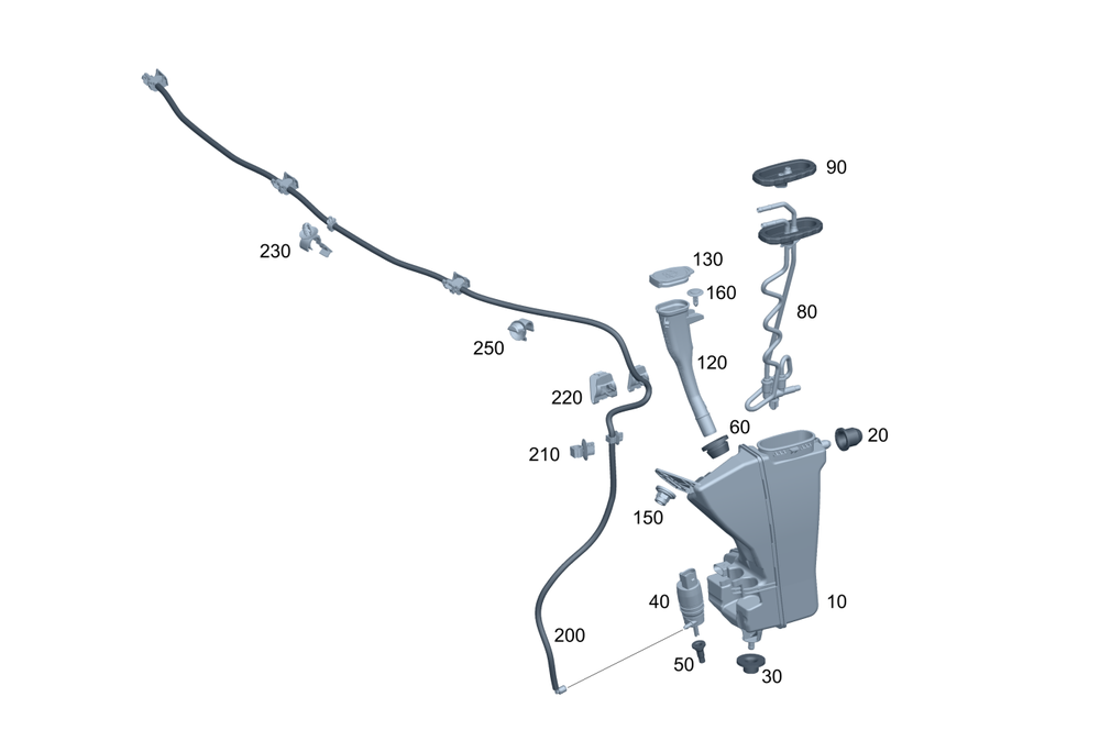 206-860-13-00 - Hose Line 1956-2025 Mercedes-Benz | Mercedes-Benz USA Parts