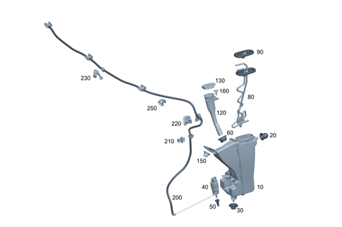 Front Windshield Washer System for 2021 Mercedes-Benz C300 | Mercedes ...
